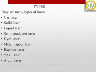 Laser optics | PPTX