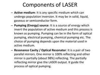 Basics of Laser | PPTX