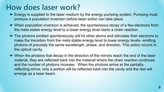 Laser | PPT | Chemistry | Science