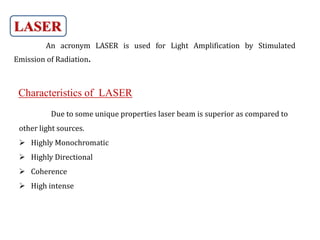 Laser And its Application's - Engineering Physics | PPTX