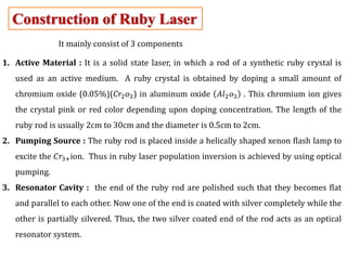 Laser And its Application's - Engineering Physics | PPTX