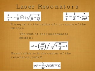Laser Beams And Resonators | PPT