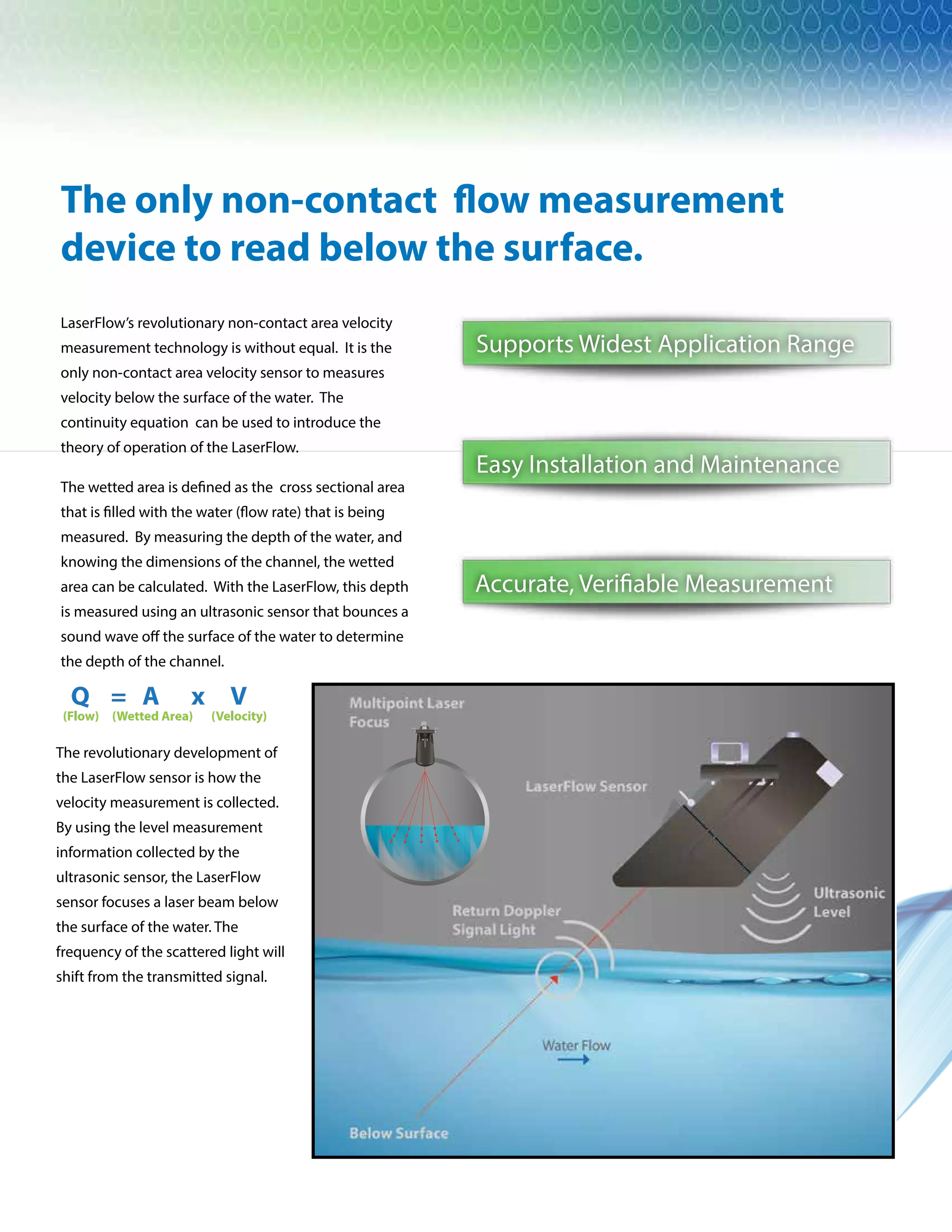 Non-Contact Open Channel Flow Measurement | PDF