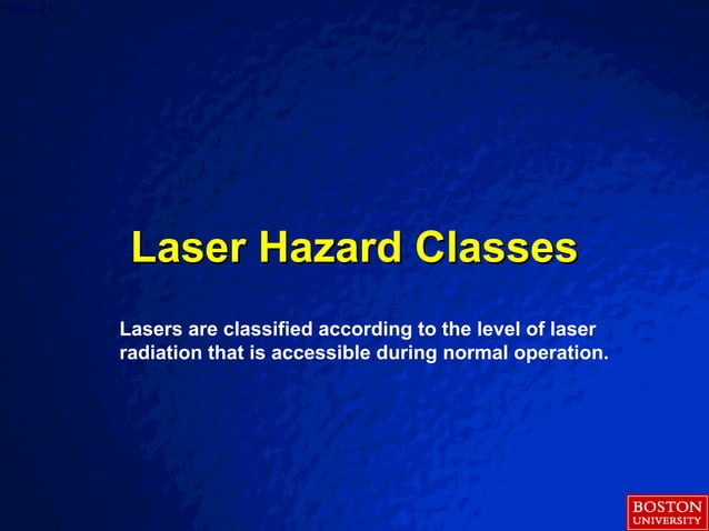 Laser safety-training | PDF | Eye and Vision Conditions | Diseases and ...