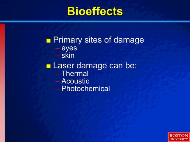 Laser safety-training | PDF | Eye and Vision Conditions | Diseases and ...