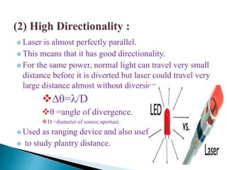 Laser and fiber optics | PPTX