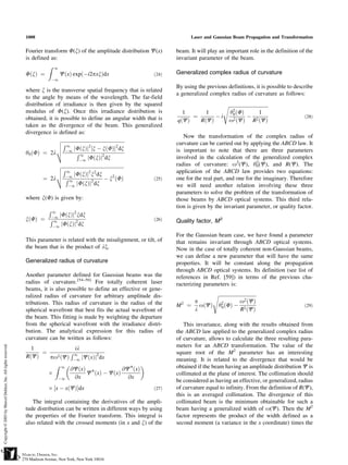 Laser and gaussian | PDF | Physics | Science