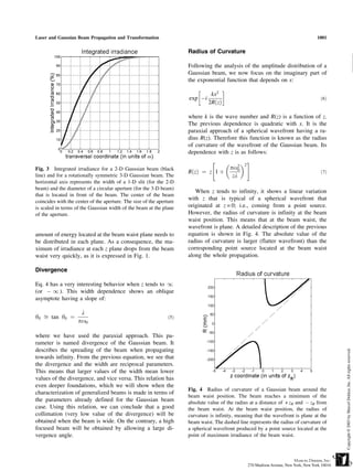 Laser and gaussian | PDF | Physics | Science