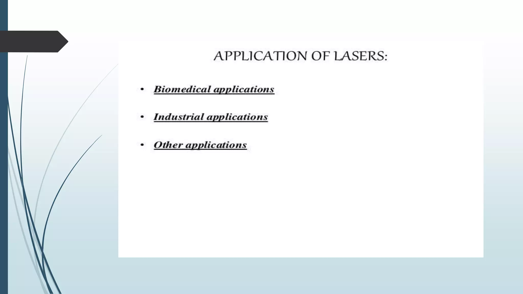 Laser and its application | PPTX