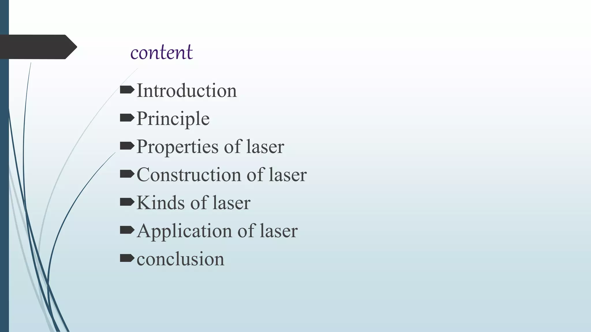 Laser and its application | PPTX