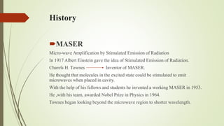 Laser and its application | PPTX