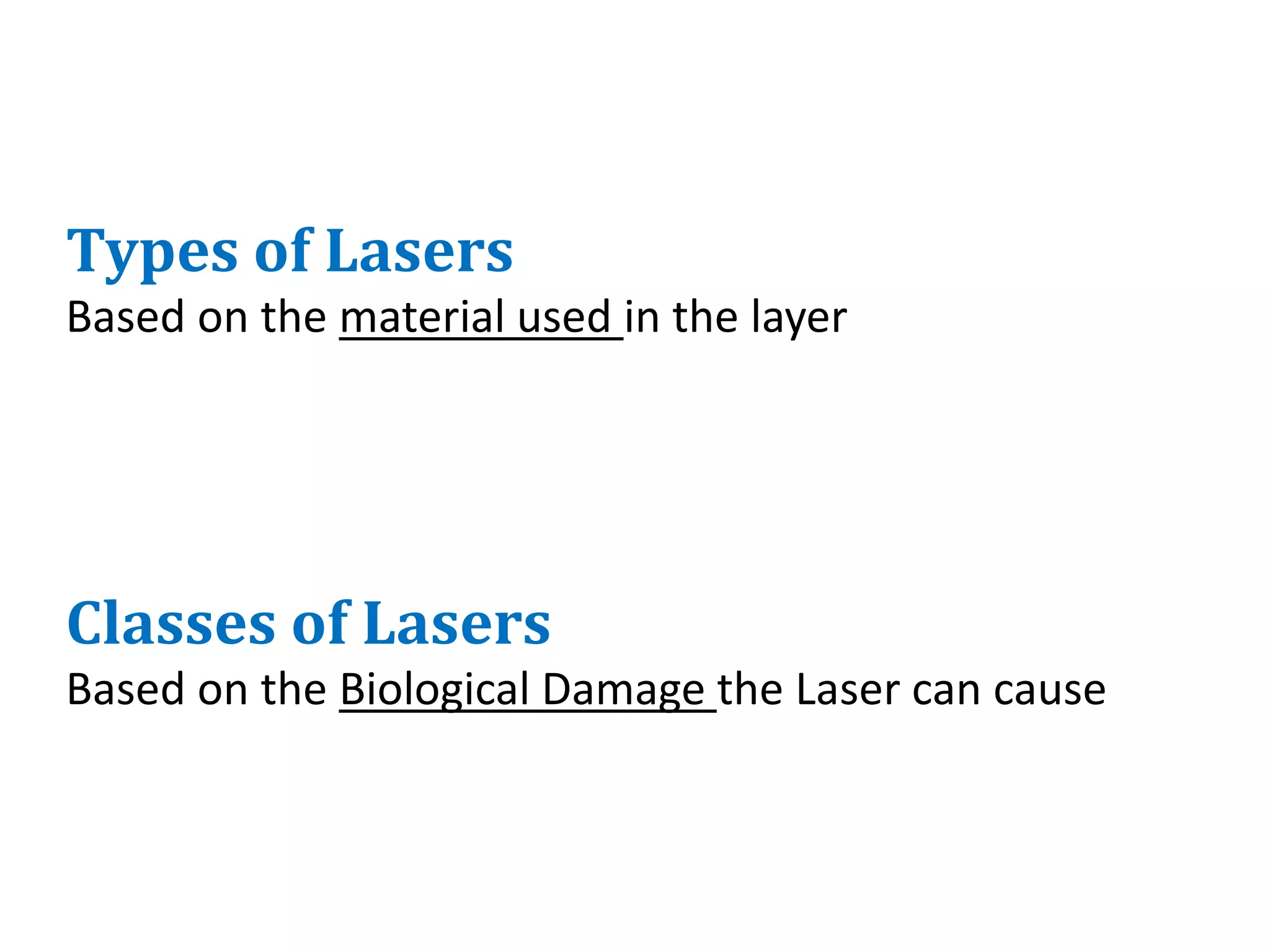 Laser and its applications | PPTX