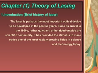 Laser and its applications1 | PPT
