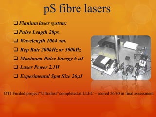 Laser and laser cladding | PPTX