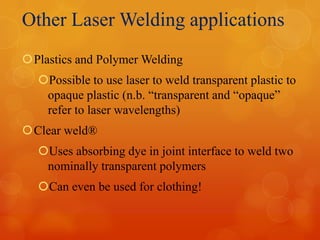 Laser and laser cladding | PPTX