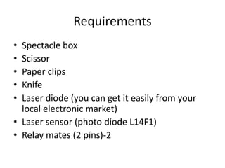 Laser and sensor module | PPTX | Home Appliances | Home & Garden