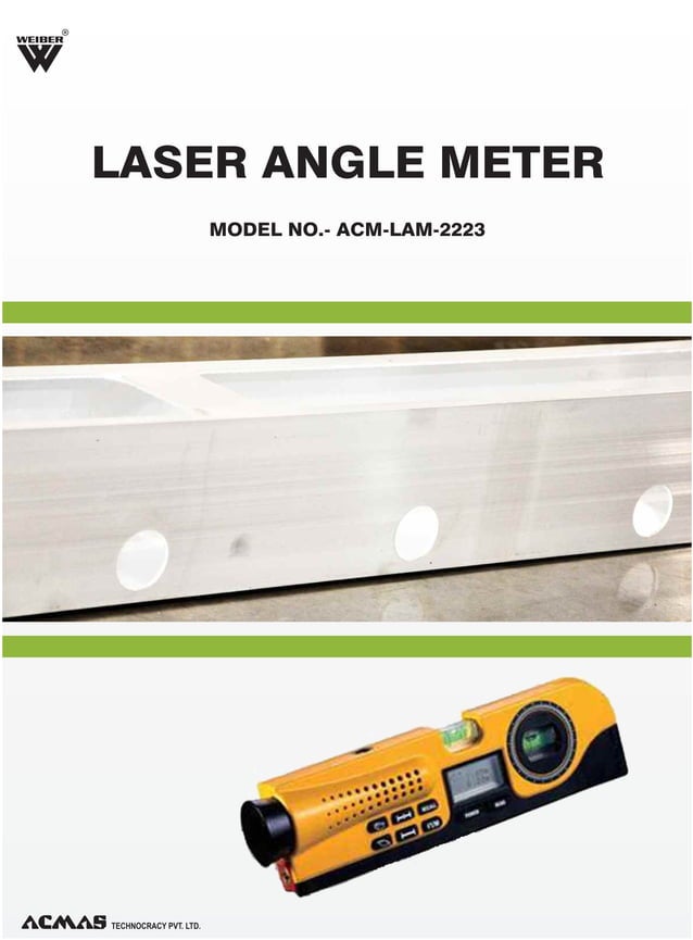 Laser Angle Meter by ACMAS Technologies Pvt Ltd. | PDF