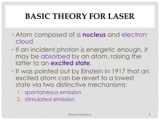 Laser application in medicine | PPTX