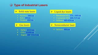 Laser Processing of Different materials and its application. | PPTX