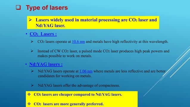 Laser Processing of Different materials and its application. | PPTX