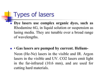 Laser applications to medicine and biology | PPT | Chemistry | Science