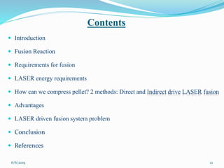 Laser cooling and fusion | PPTX