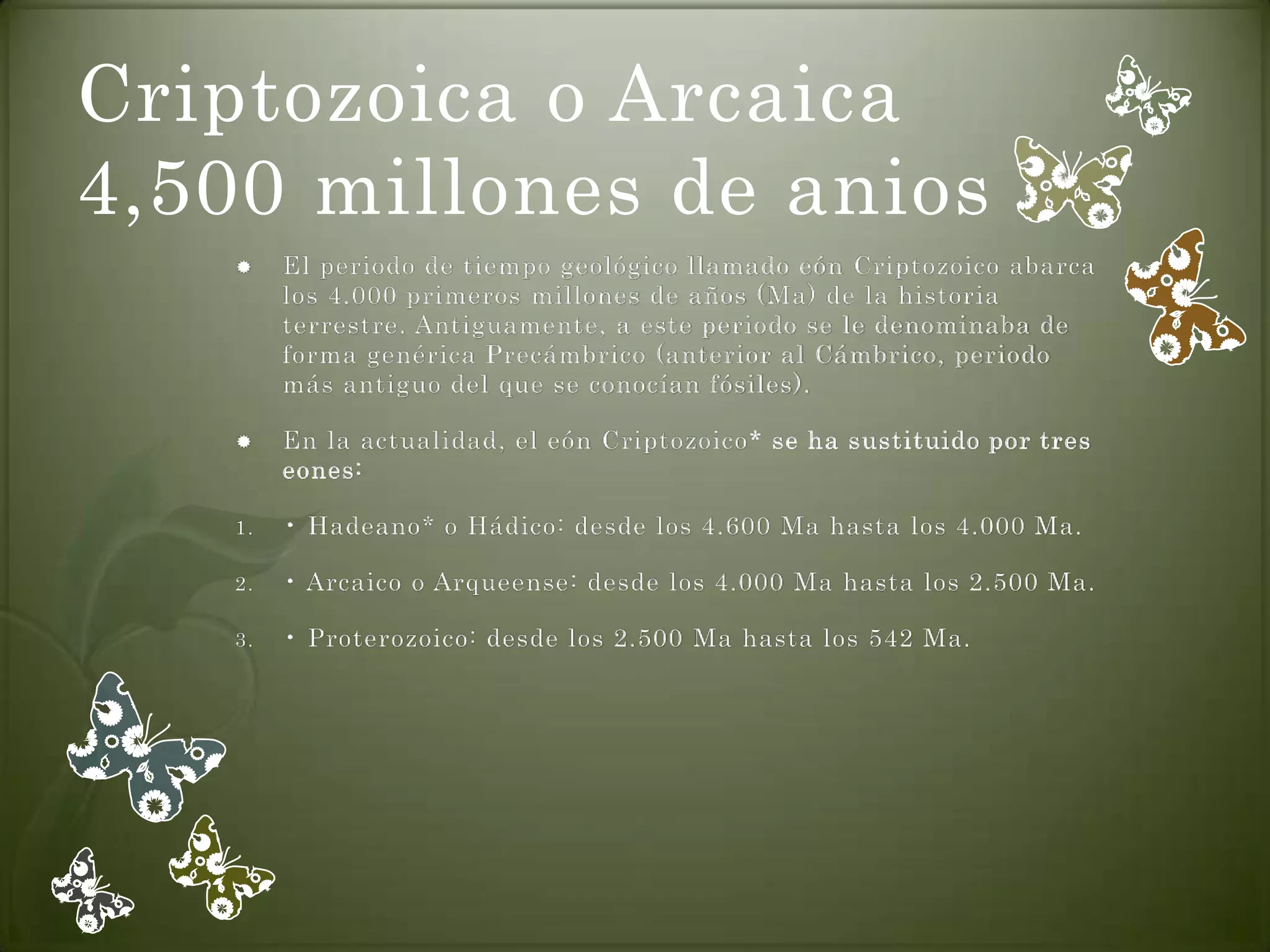 Las eras geológicas | PPTX | Geography | Science