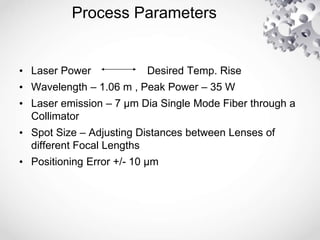 Laser Assisted Micro Machining (lamm) | PPTX