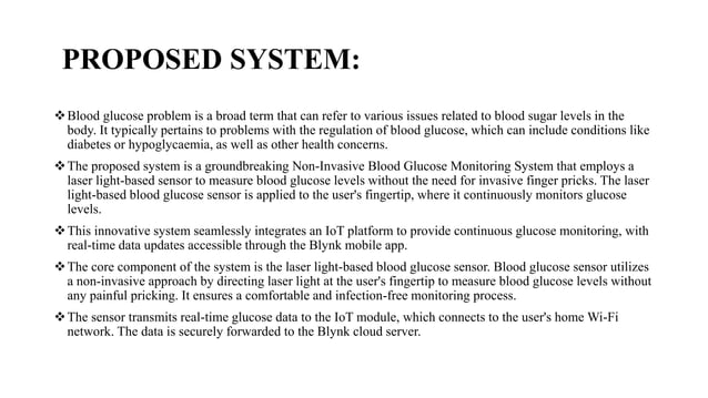 LASER BASED NON-INVASIVE GLUCOSE MONITORING SYSTEM PPT.pptx