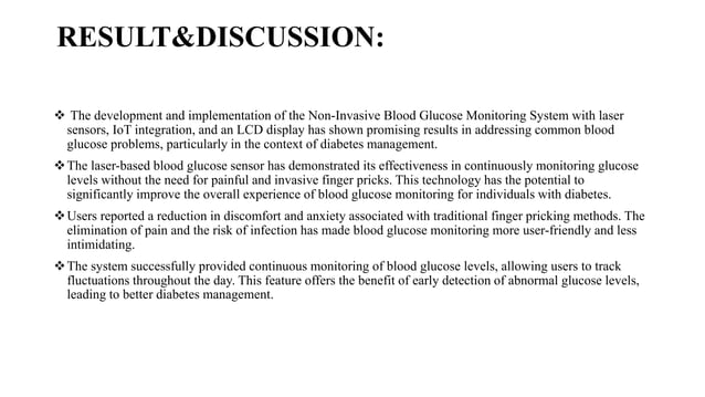 LASER BASED NON-INVASIVE GLUCOSE MONITORING SYSTEM PPT.pptx