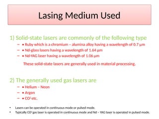 LASER Beam Machining process power point presentation | PPT