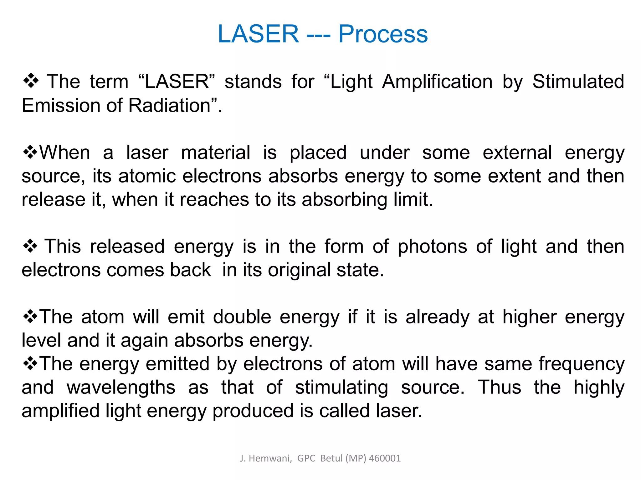 Laser beam machining pdf | PPT