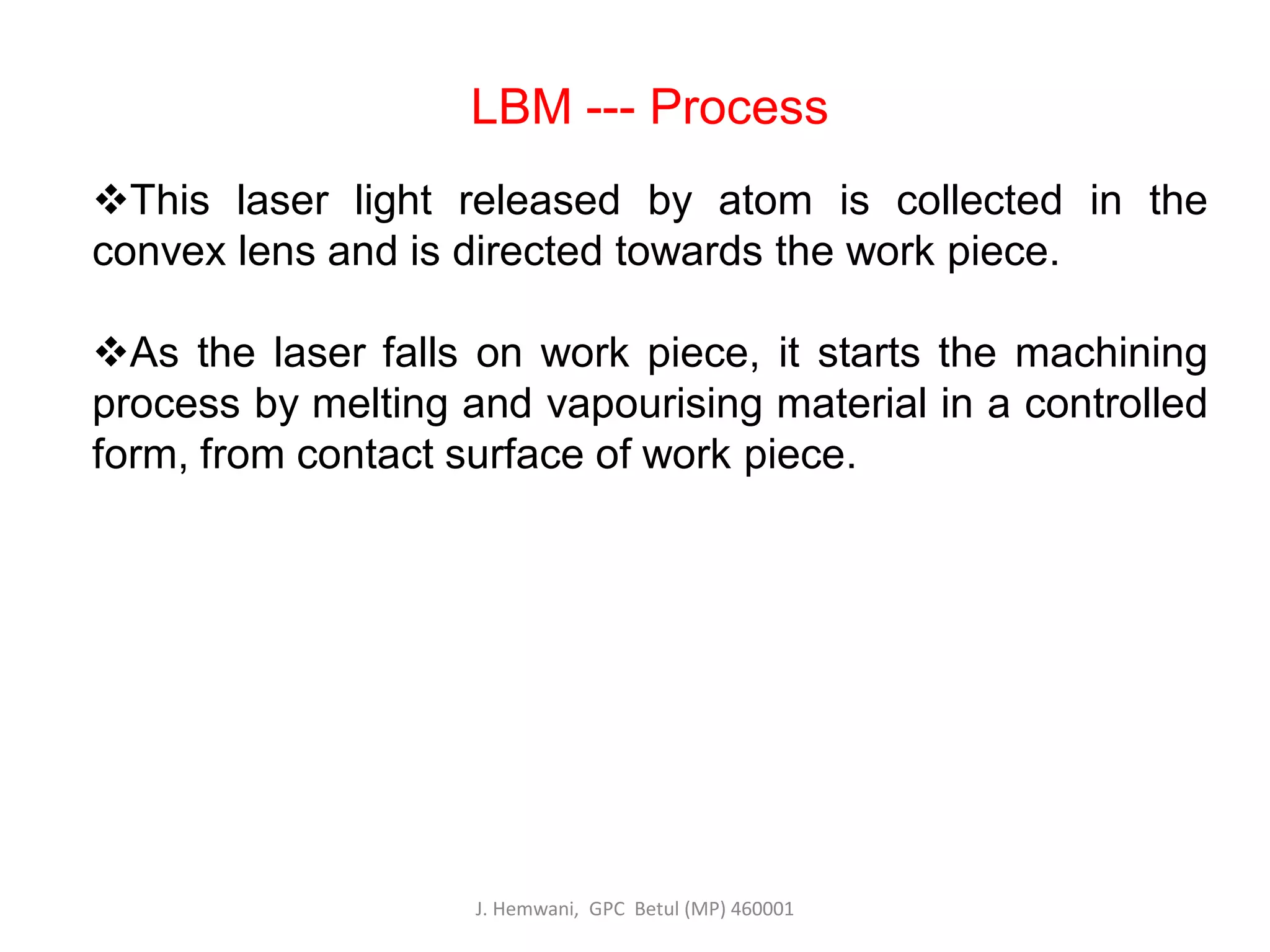 Laser beam machining pdf | PDF