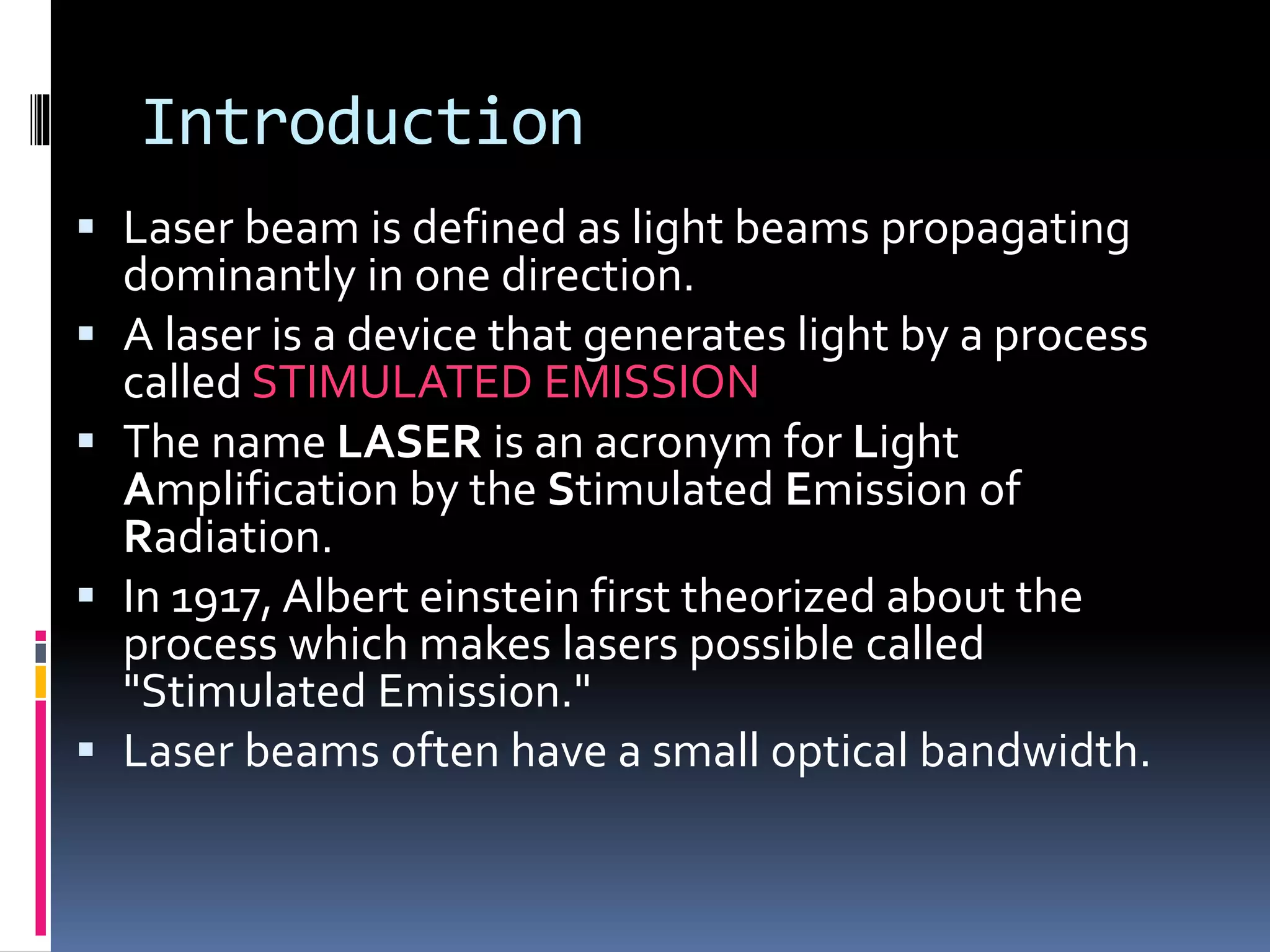 Laser beam technology | PPTX