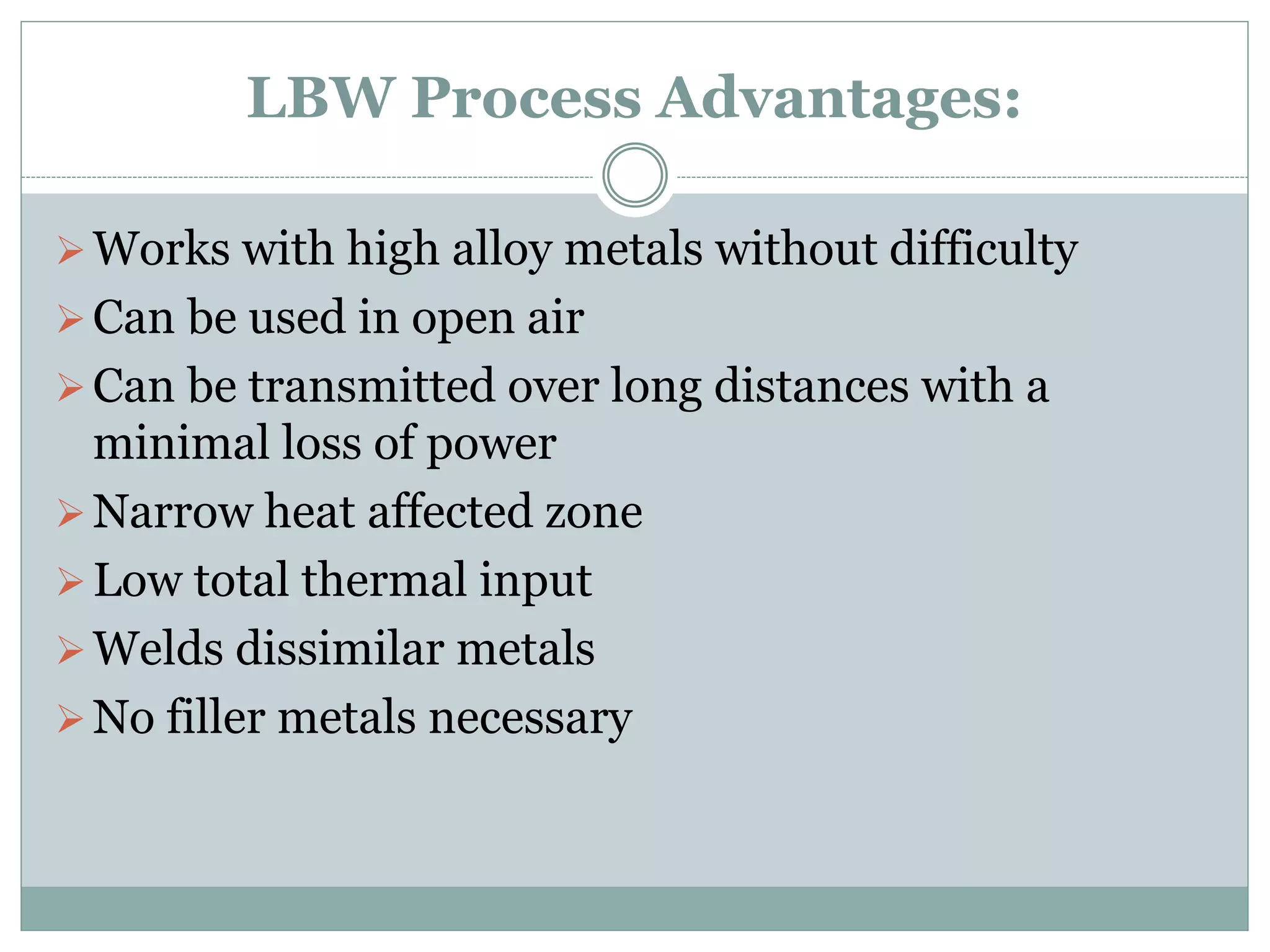 Laser beam welding | PPTX