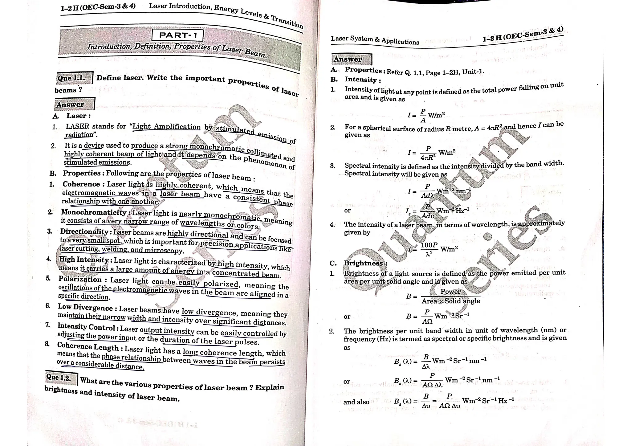 Laser system and application BOE312 QUANTUM unit 1 and 2.pdf