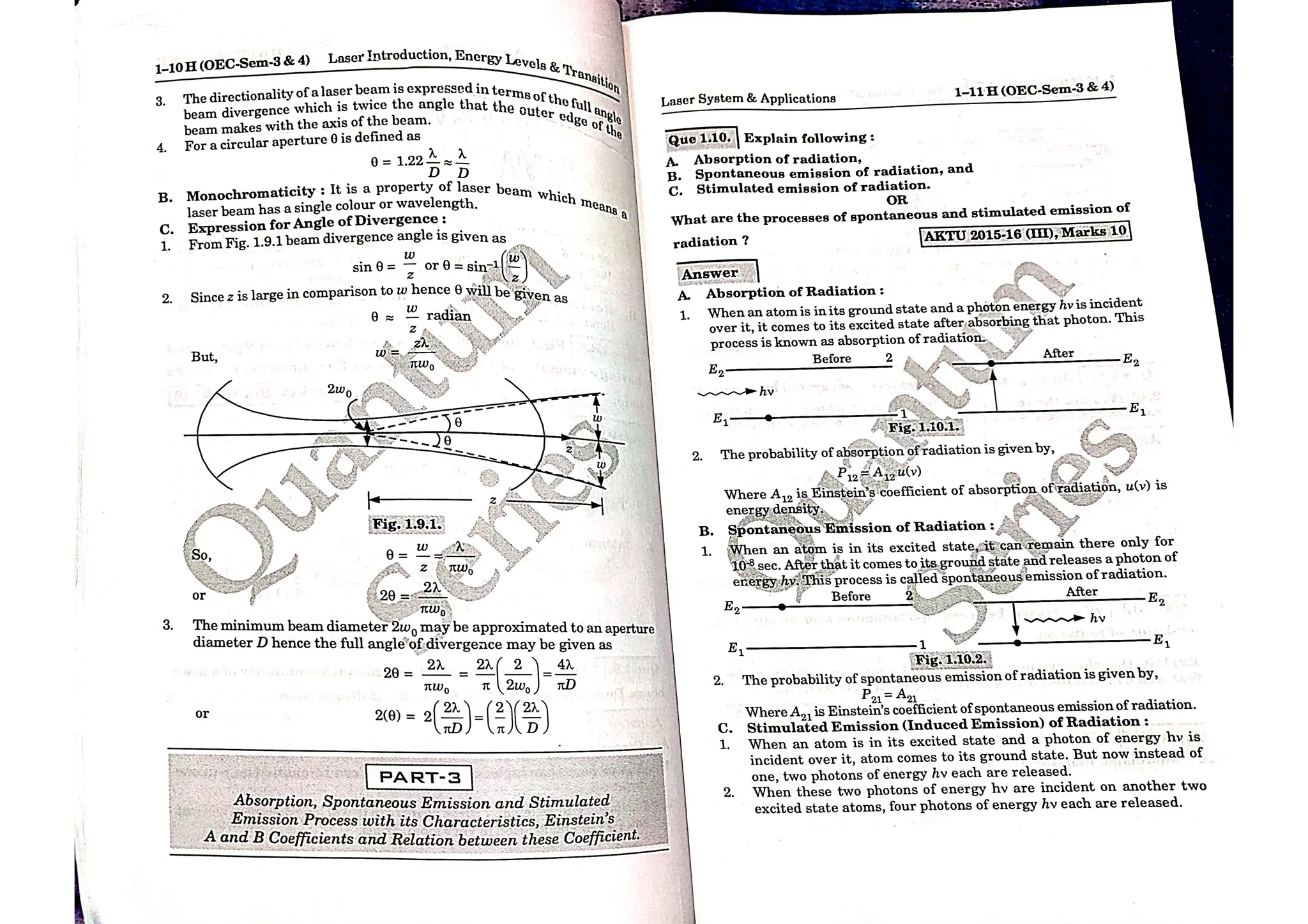 Laser system and application BOE312 QUANTUM unit 1 and 2.pdf