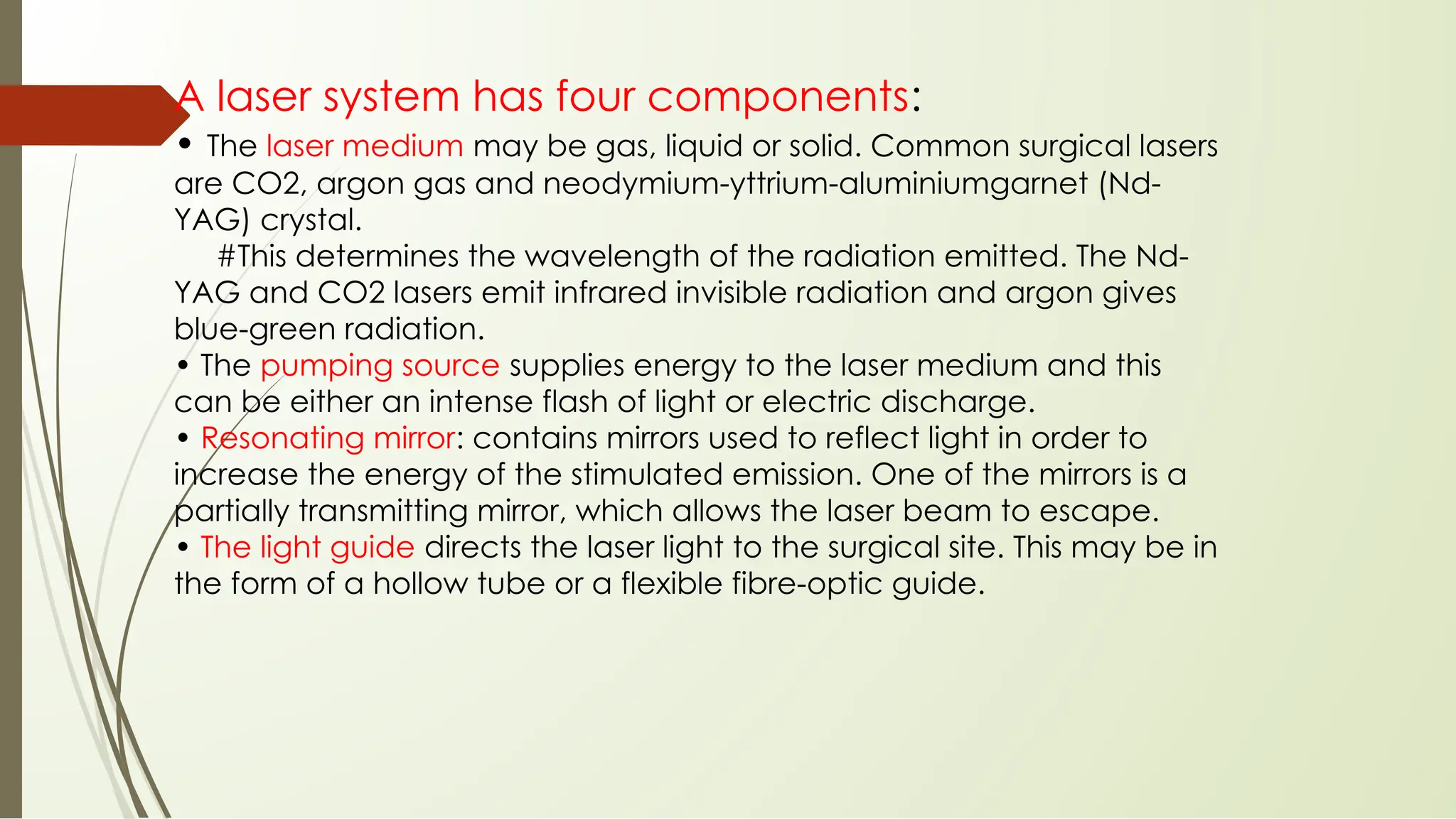 Anaesthetic considerations in LASER surgery | PDF