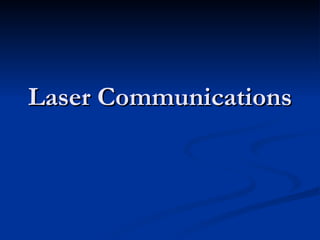 Laser comm. | PPT