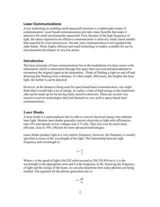 Laser Communications | PDF | Physics | Science
