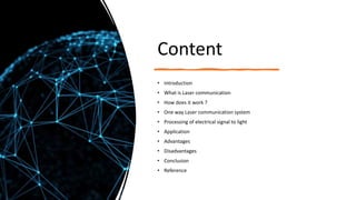 laser communication for college presentation for student | PPT