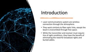 laser communication for college presentation for student | PPT
