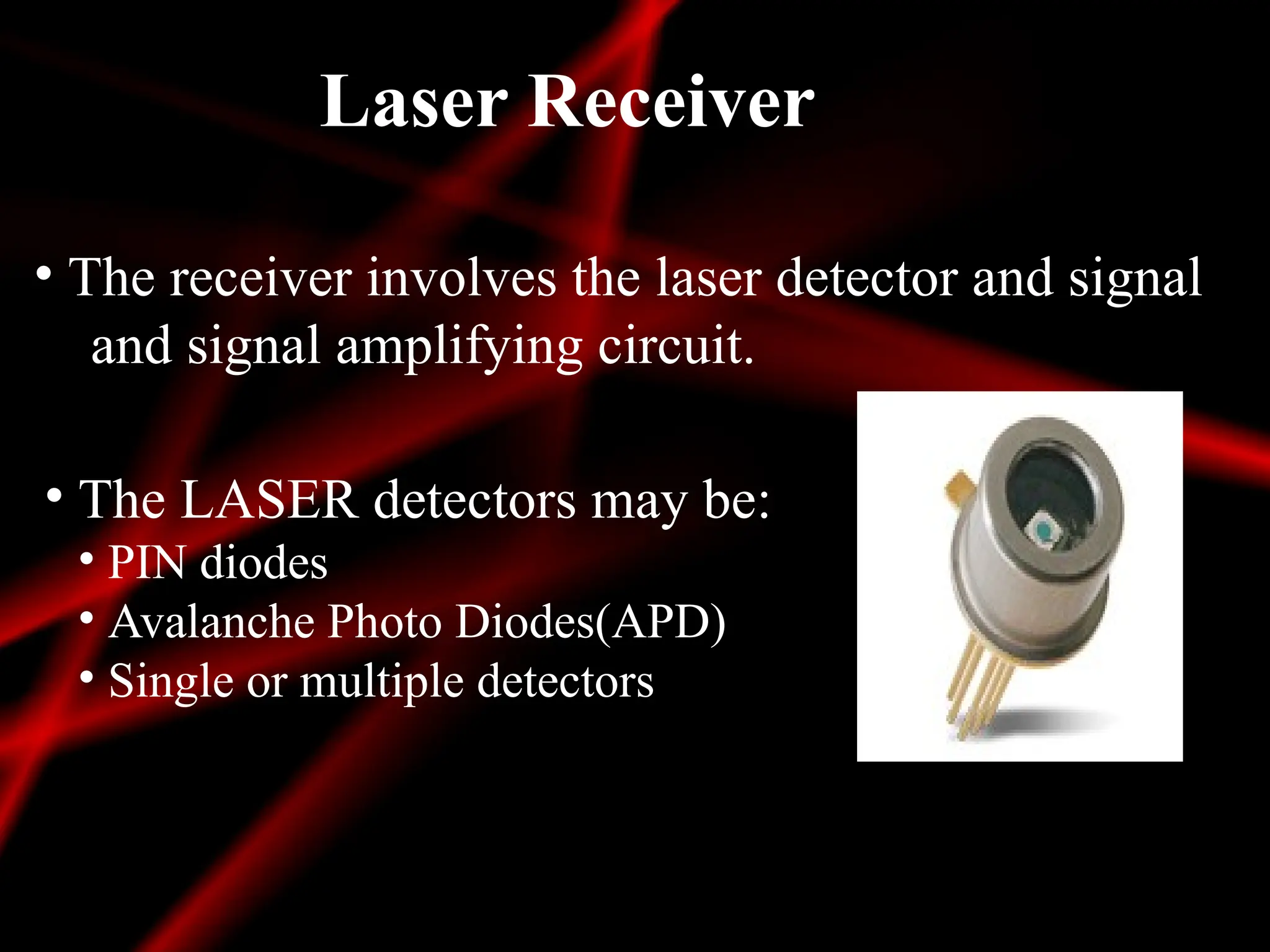 Laser communication and use of laser communication | PPTX | Physics ...