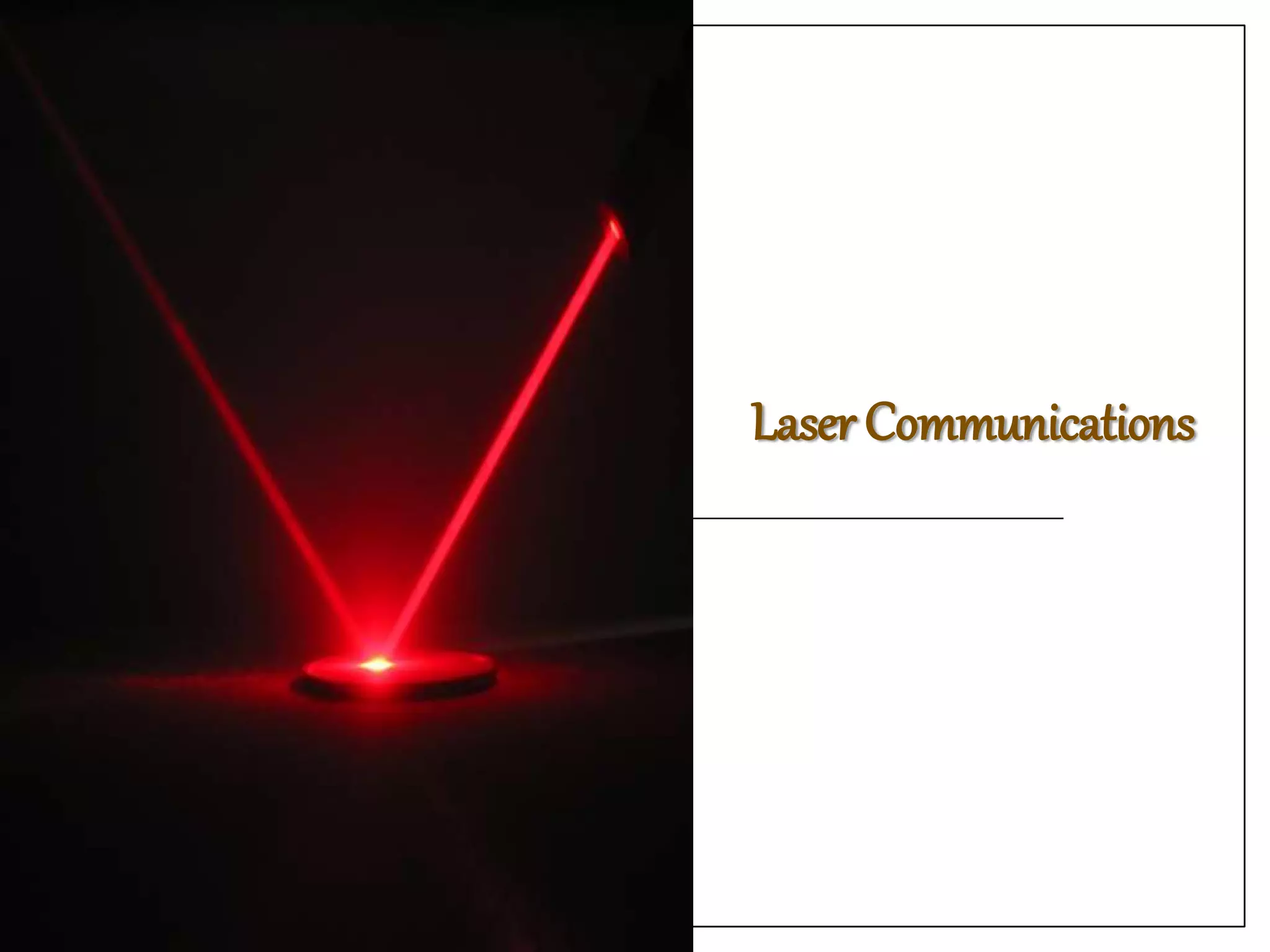 Laser Communications | PPTX