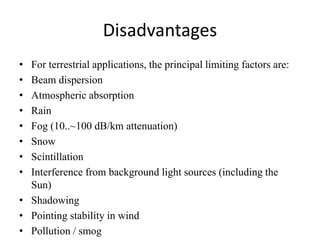 Laser communications ppt | PPTX