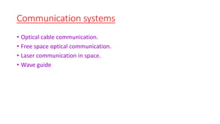Laser communication system | PPTX