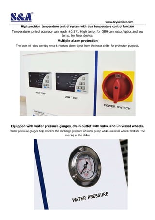 Laser cooling systems cwfl 1000 with dual digital temperature controller cwfl-1000 | DOCX