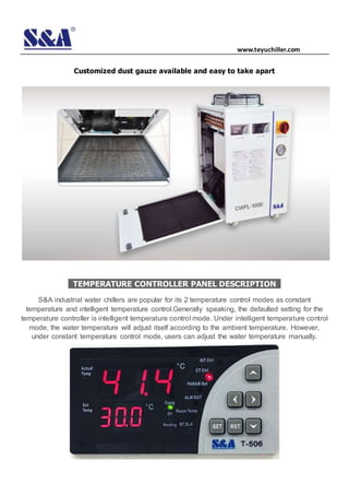 Laser cooling systems cwfl 1000 with dual digital temperature controller cwfl-1000 | DOCX