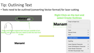 Laser cut step by step instruction | PPTX