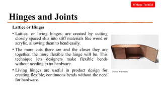 Laser Cutting, Choosing a laser cutter, Software, Hinges and joints. | PPTX